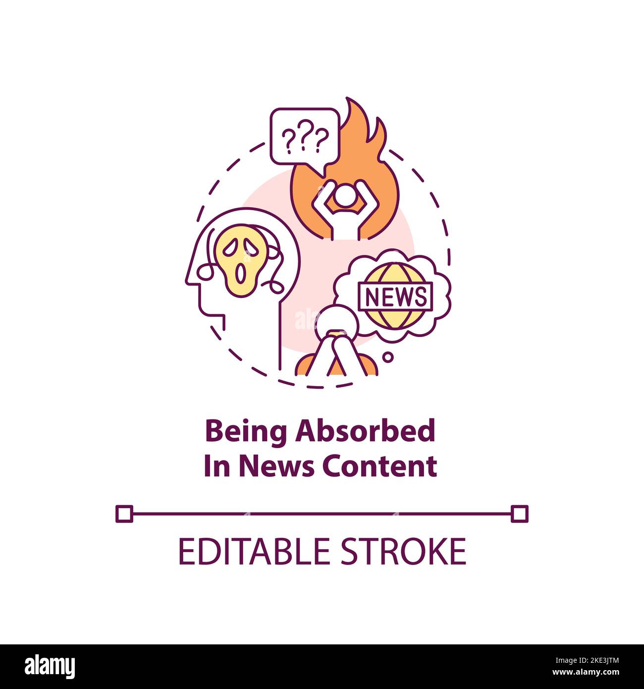 Addiction absorbed Stock Vector Images - Alamy