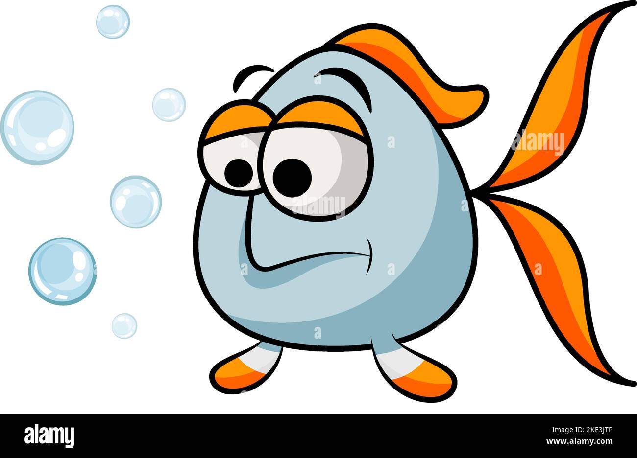 A big eyed fish in cartoon style illustration Stock Vector Image & Art ...
