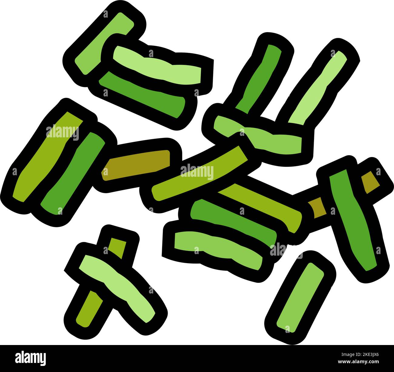 green bean ingredient color icon vector illustration Stock Vector Image ...
