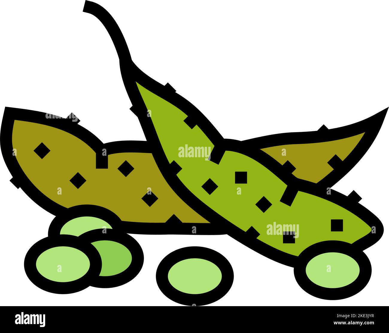soy plant color icon vector illustration Stock Vector Image & Art - Alamy