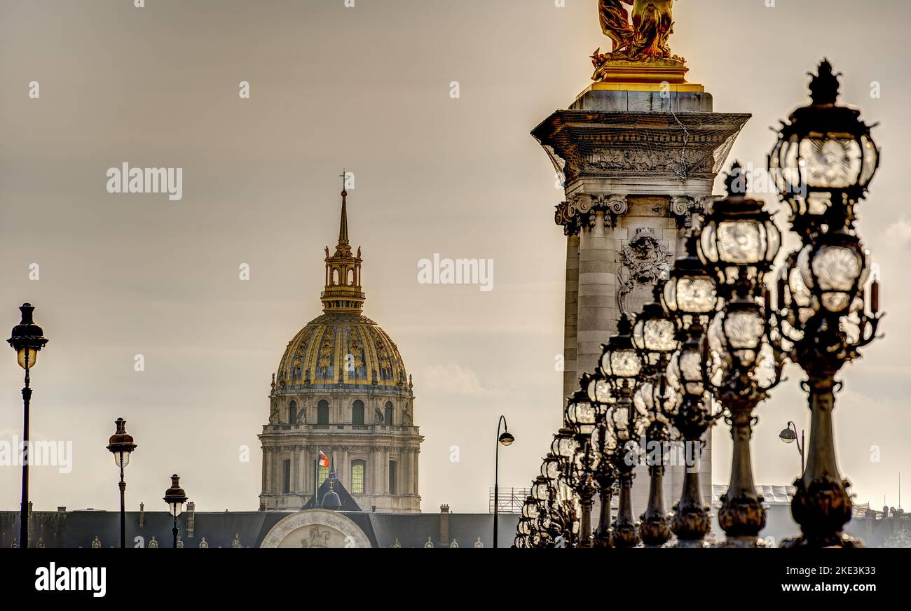 Paris landmarks in autumn, HDR Image Stock Photo - Alamy