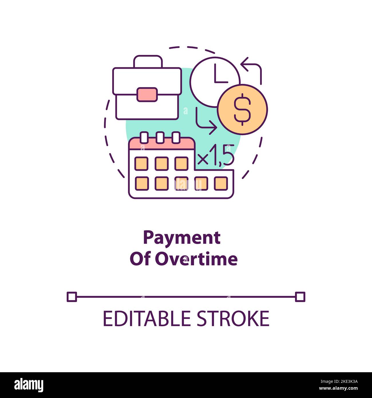 Employee compensation payment Stock Vector Images - Alamy