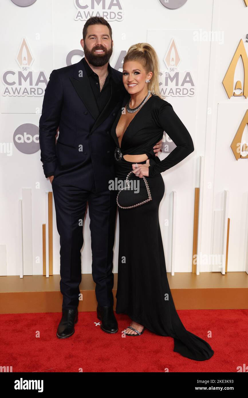 Jordan Davis arriving at the 56th Annual Country Music Association ...