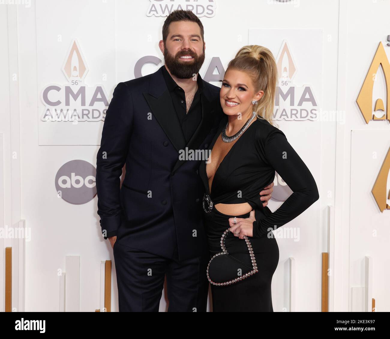 Jordan Davis arriving at the 56th Annual Country Music Association ...
