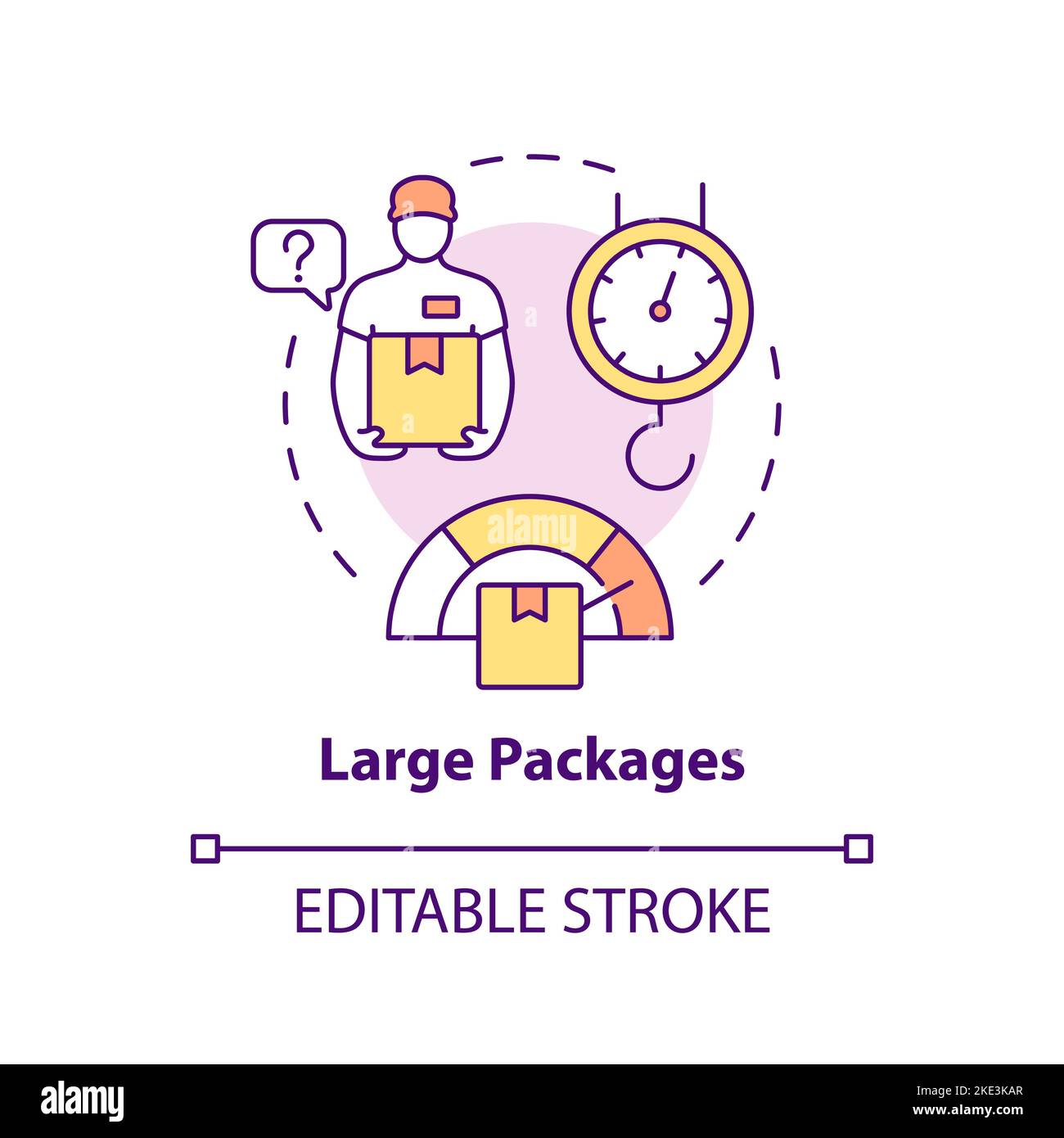 Large packages Stock Vector Images - Alamy