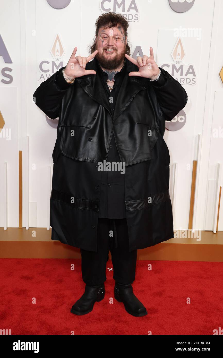 Jelly Roll arriving at the 56th Annual Country Music Association Awards ...