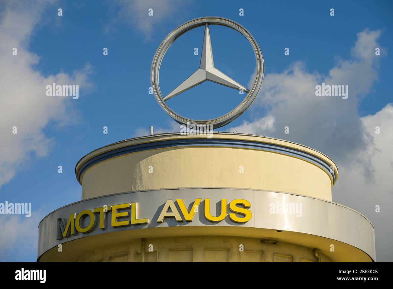 Mercedesstern, Motel AVUS, Westend, Charlottenburg, Berlin, Deutschland ...
