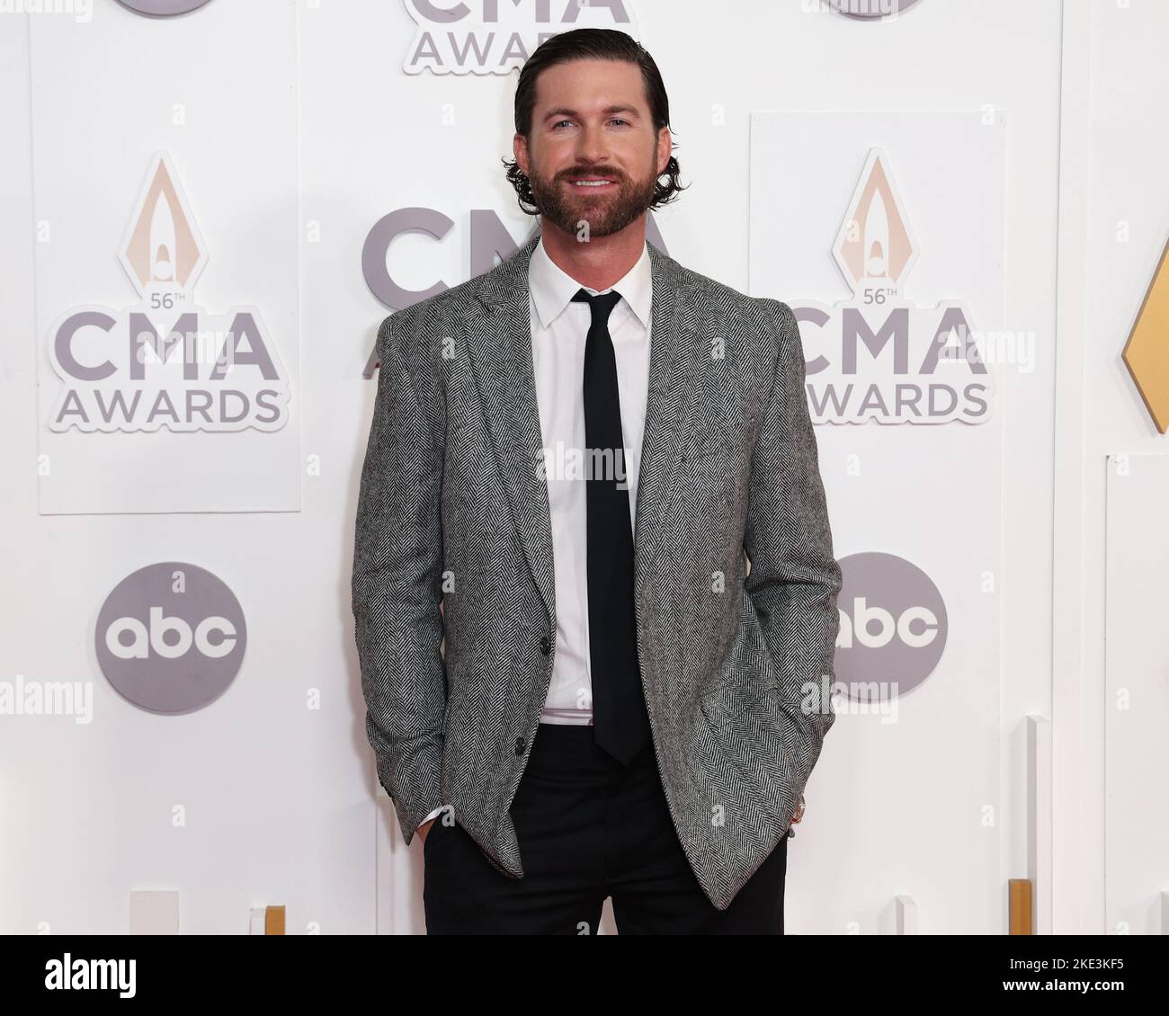 Riley Green arriving at the 56th Annual Country Music Association ...