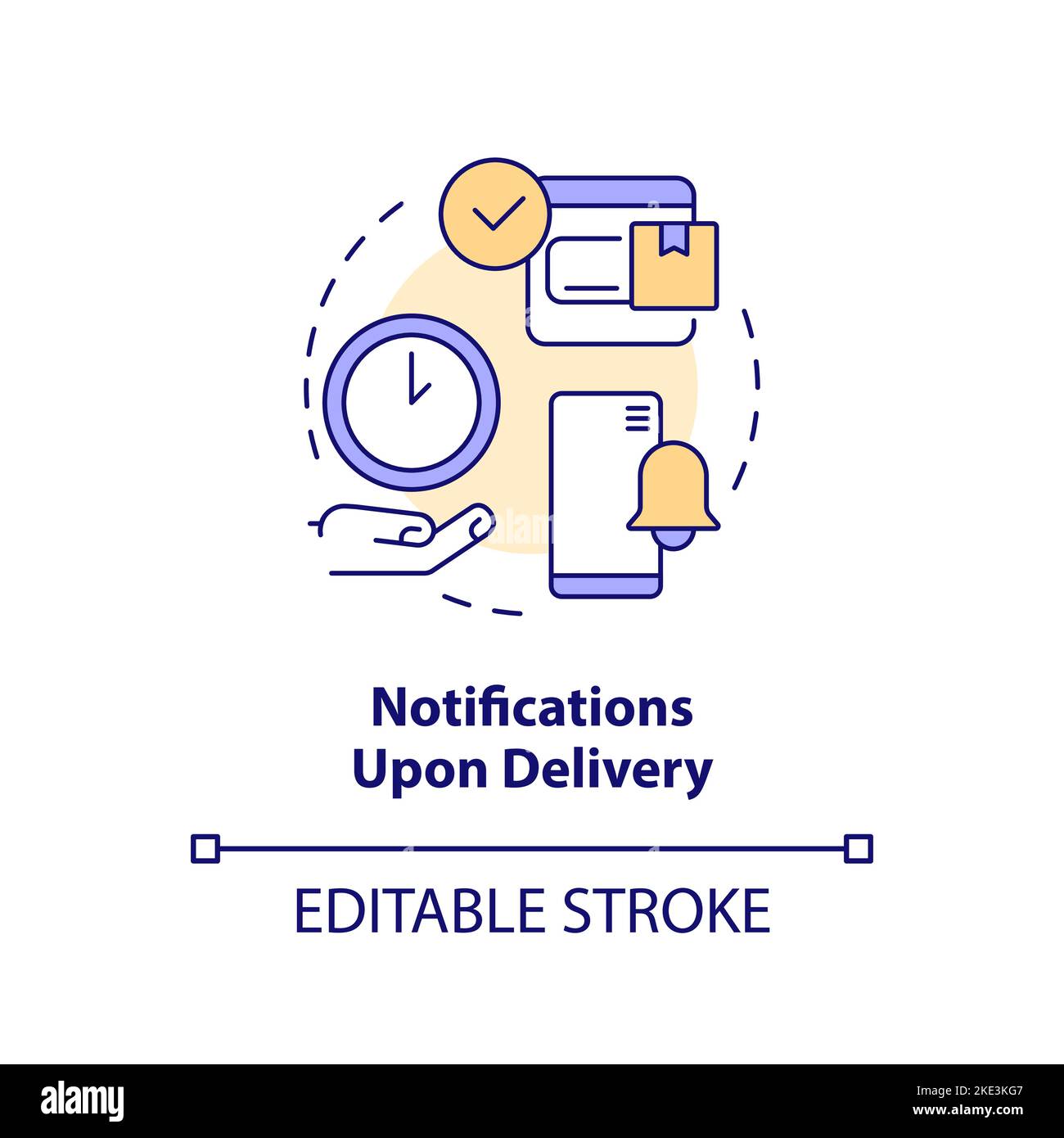 Check notifications Stock Vector Images - Alamy