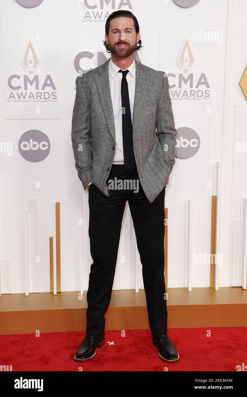 Riley Green arriving at the 56th Annual Country Music Association ...