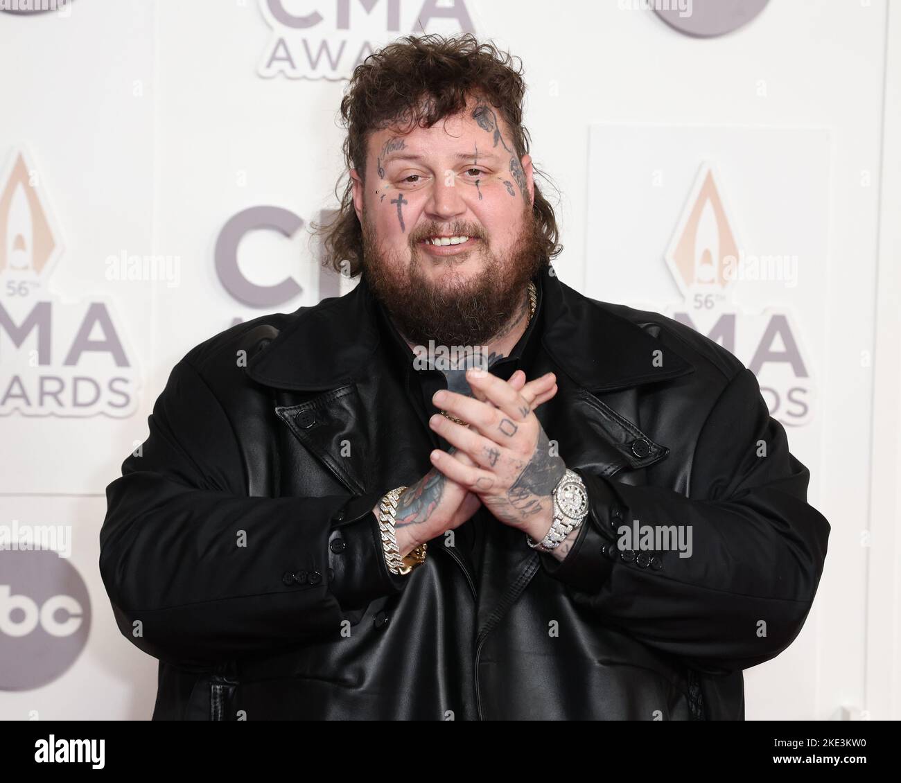 Jelly Roll arriving at the 56th Annual Country Music Association Awards ...