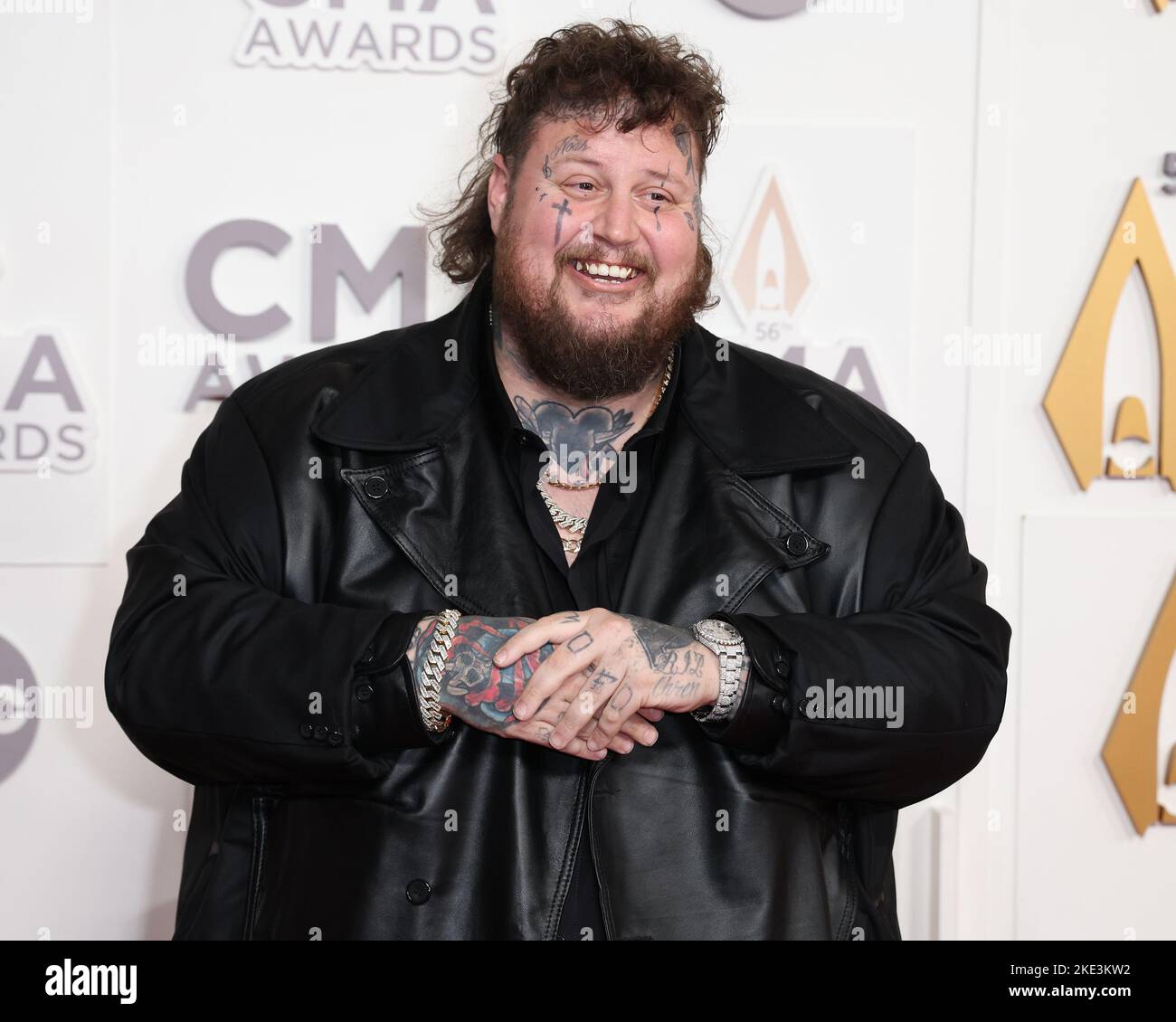 Jelly Roll arriving at the 56th Annual Country Music Association Awards ...
