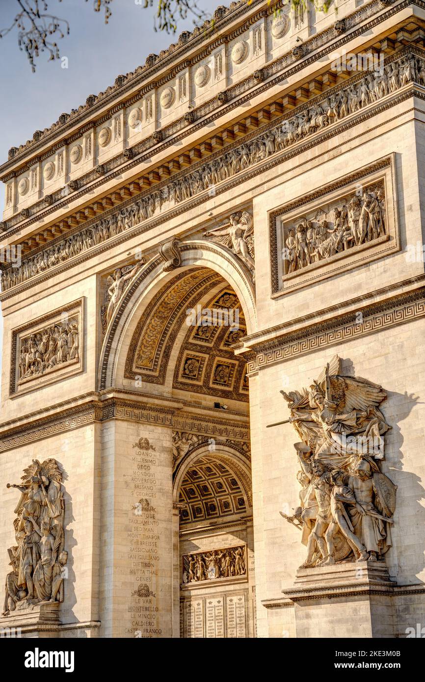 Paris landmarks in autumn, HDR Image Stock Photo - Alamy
