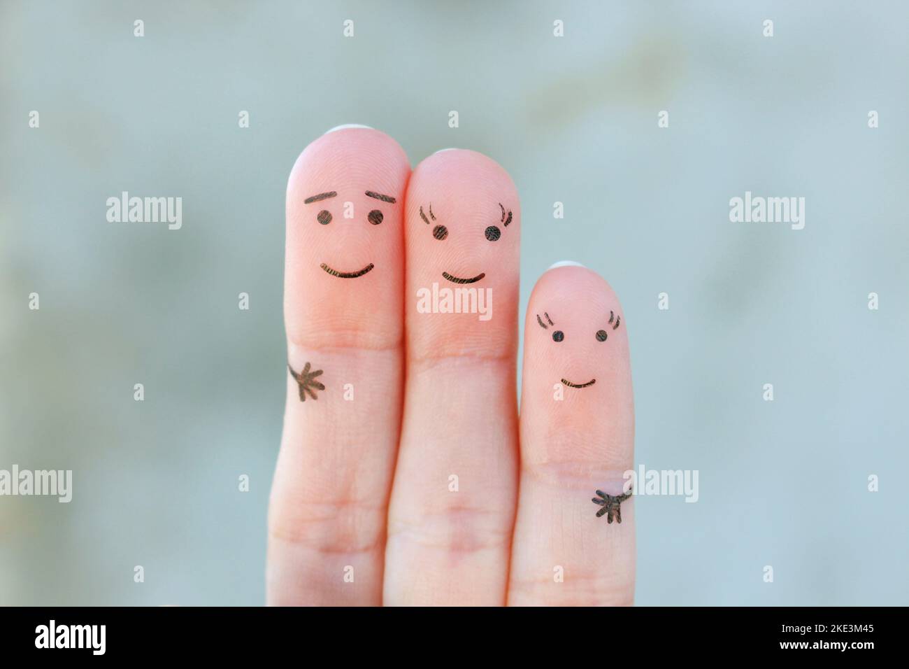 Finger Drawings Hugging