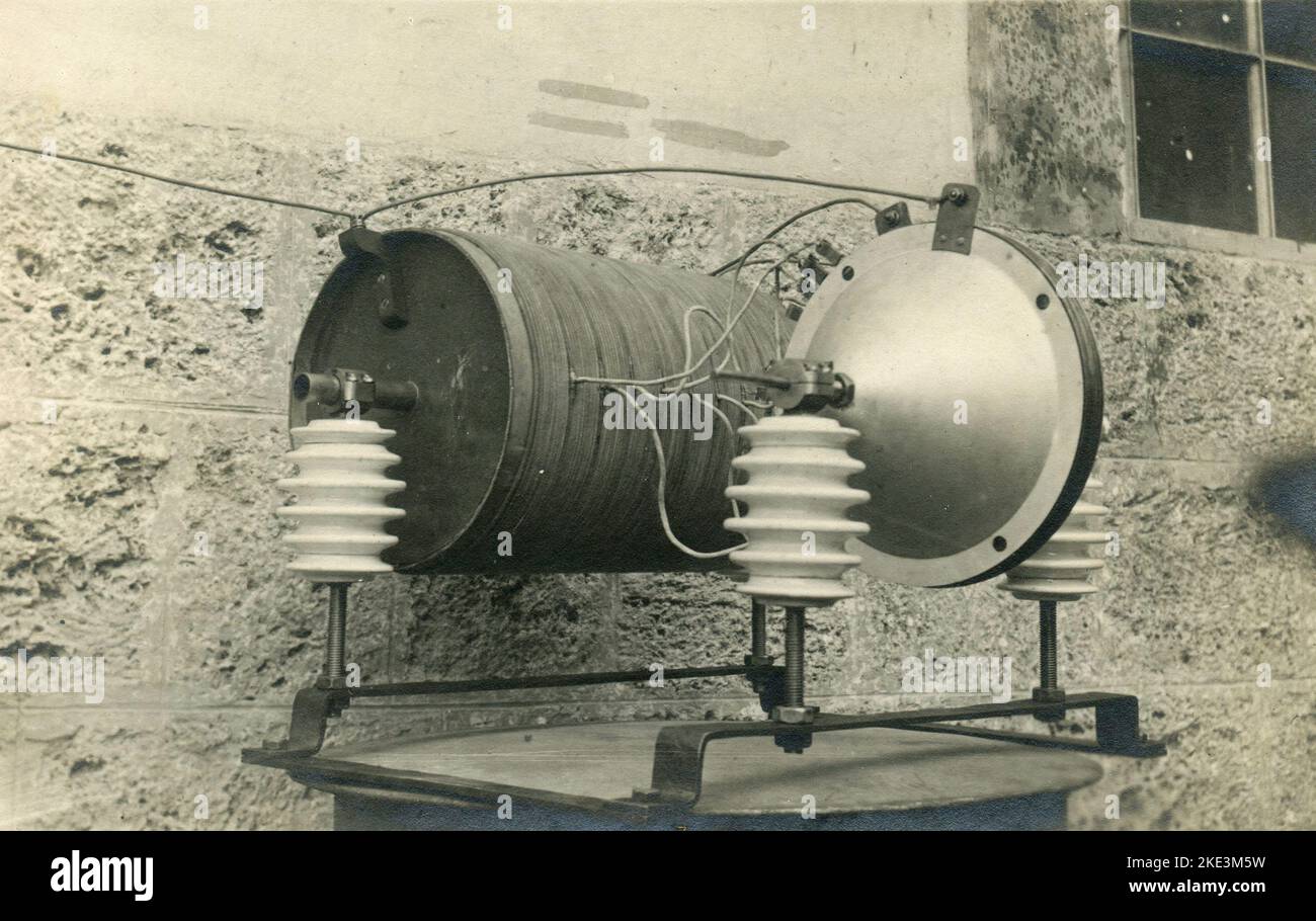 Breakdown protection device "Marconi", Italy 1930s Stock Photo - Alamy