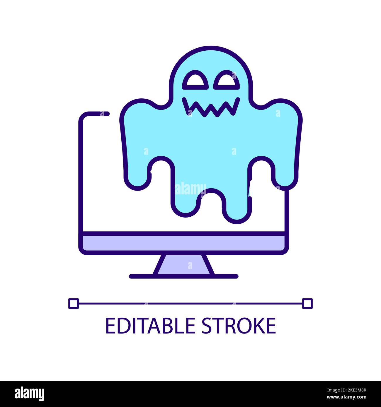 Computer scam cartoon Cut Out Stock Images & Pictures - Alamy