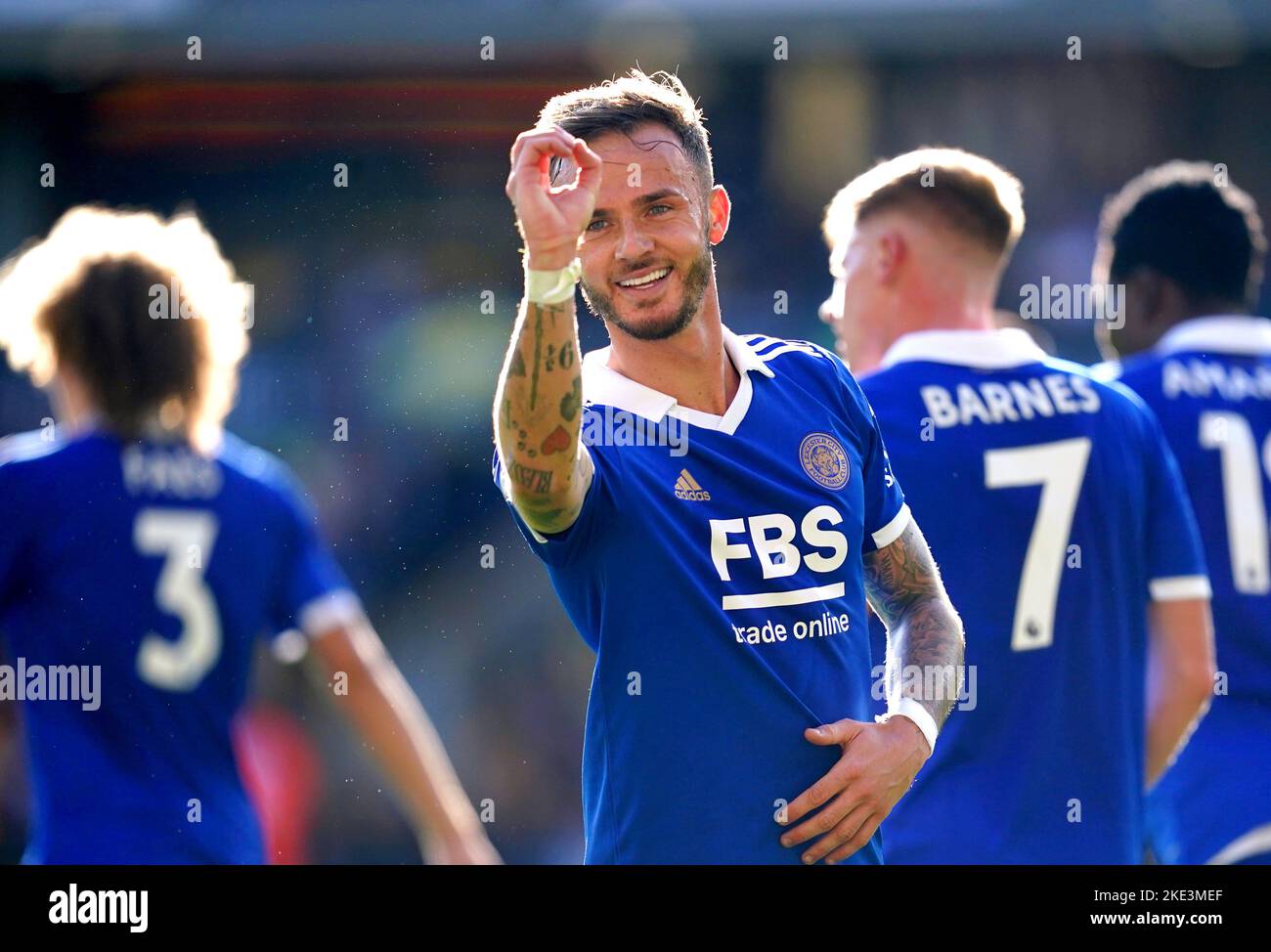 File photo dated 23-10-2022 of Leicester City's James Maddison. England ...