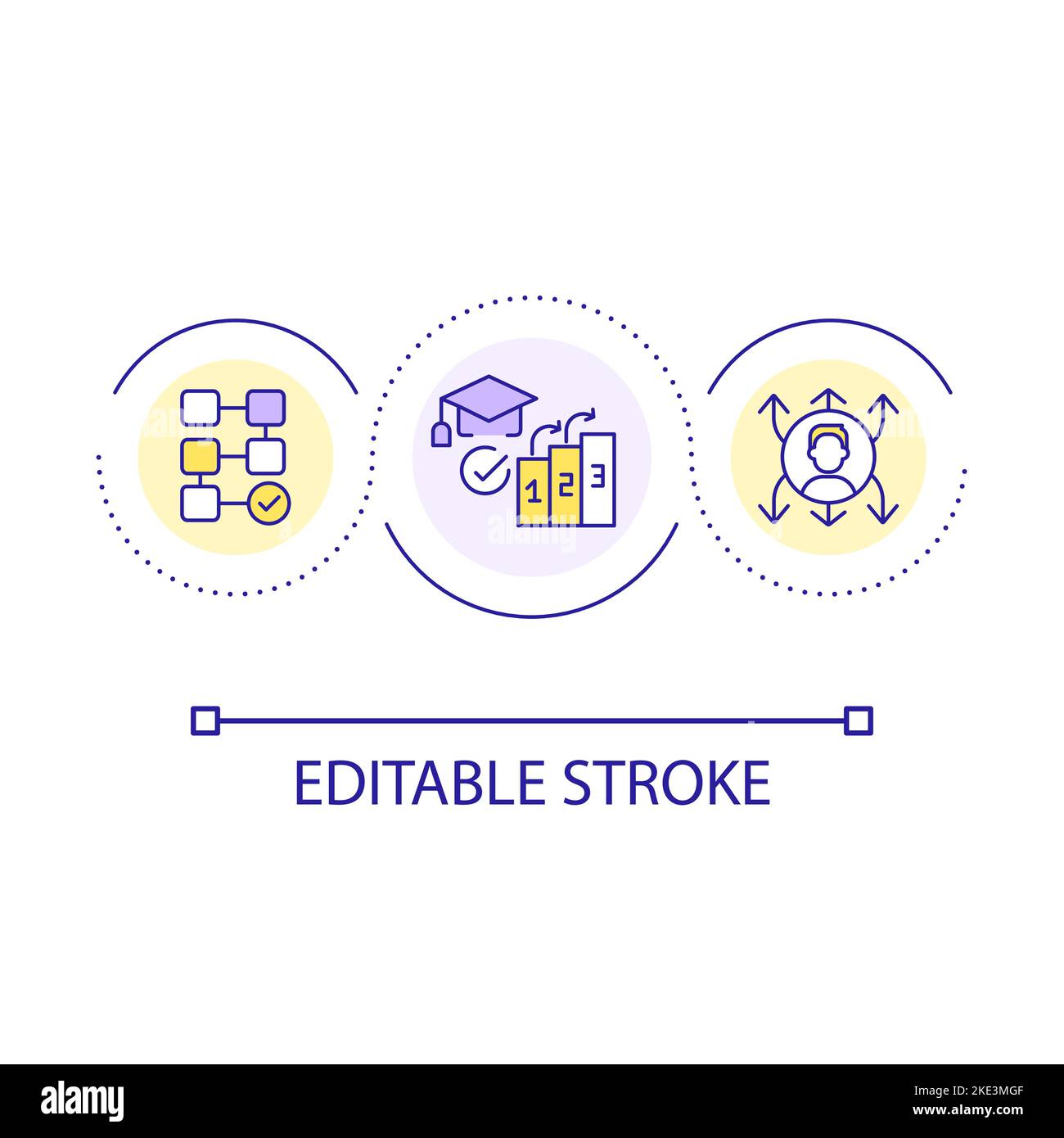 Effective education plan loop concept icon Stock Vector Image & Art - Alamy