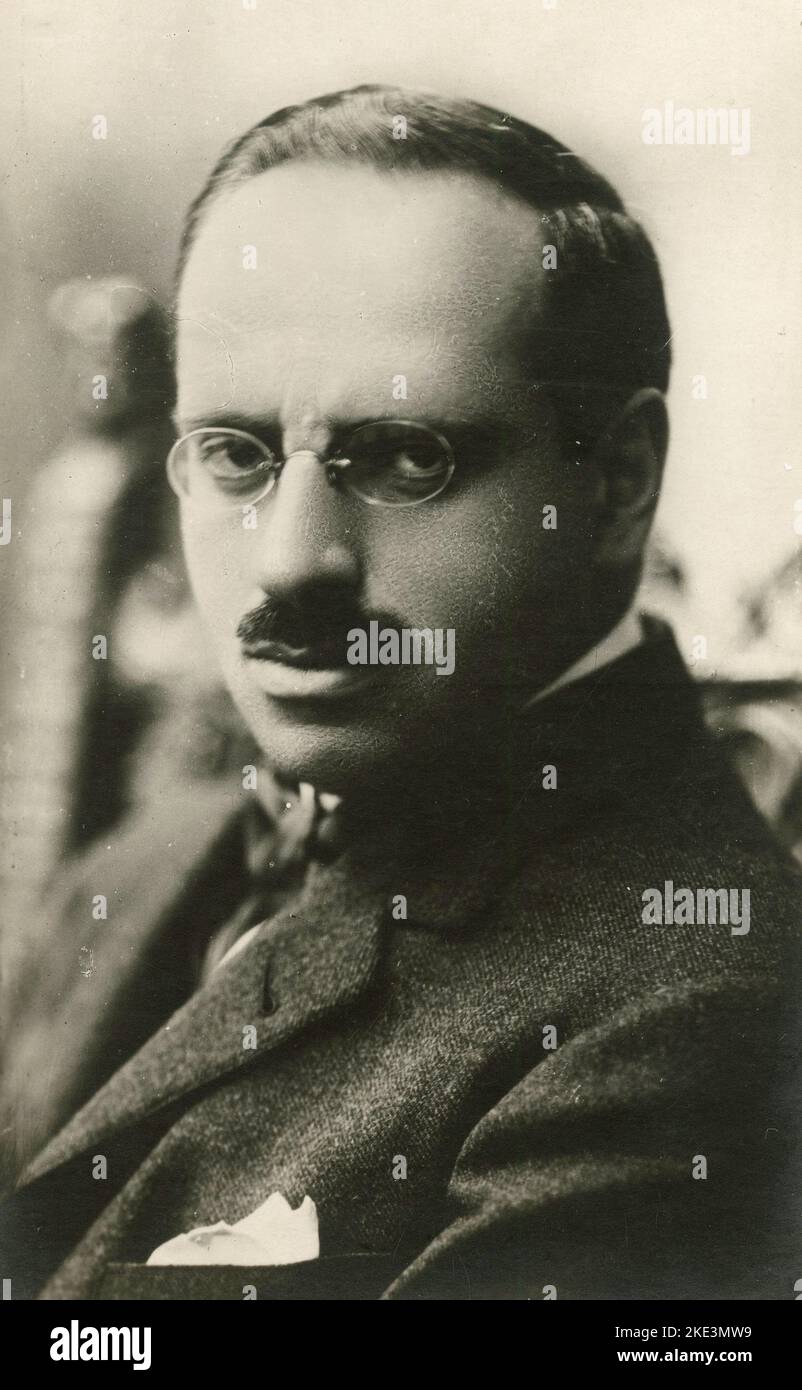 Portrait of Italian journalist, writer, and filmmaker Nino Berrini ...