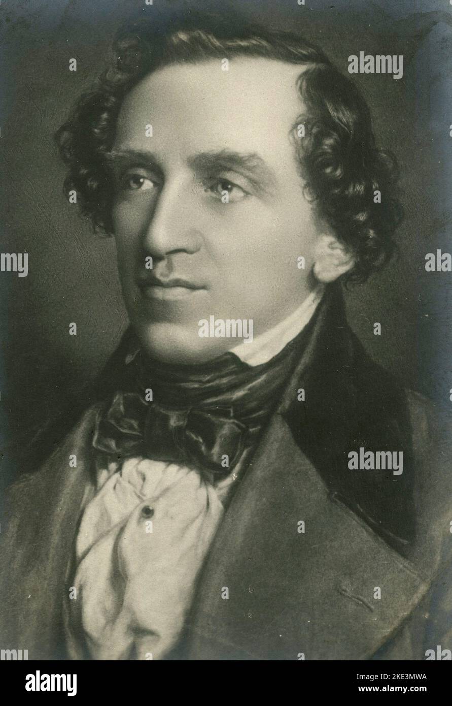 Portrait of German composer Giacomo Meyerbeer, 1800s Stock Photo - Alamy