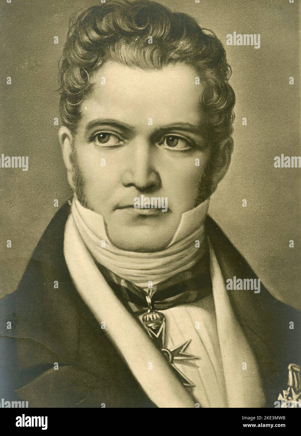 Portrait of Italian composer Gaspare Spontini, 1800s Stock Photo - Alamy