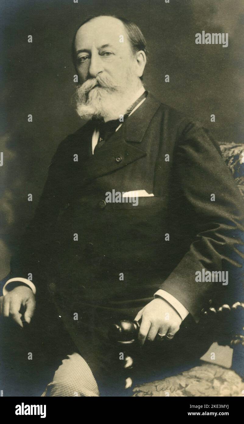 Portrait of French composer Camille Saint-Saens, 1800s Stock Photo - Alamy