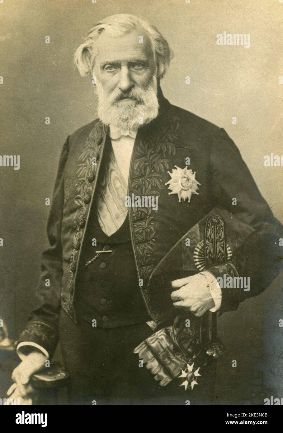 Portrait of French composer Ambroise Thomas, 1800s Stock Photo - Alamy