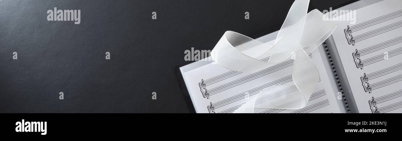 Choral or singing background for events with sheet music in folder on ...