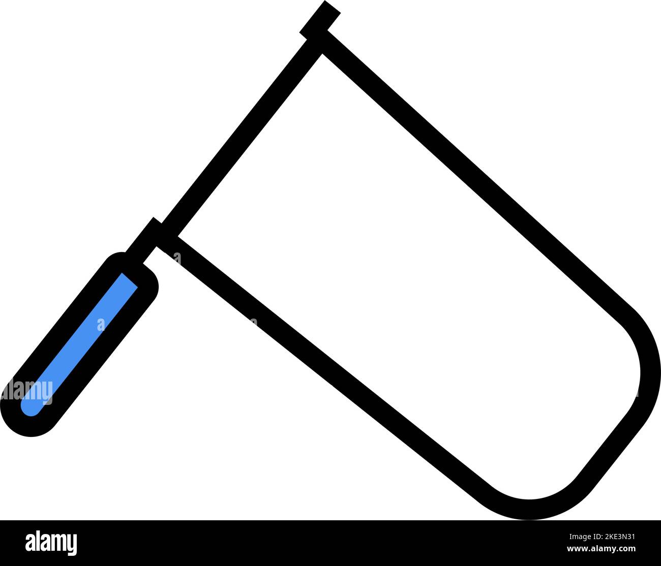 turning hand saw color icon vector illustration Stock Vector Image ...