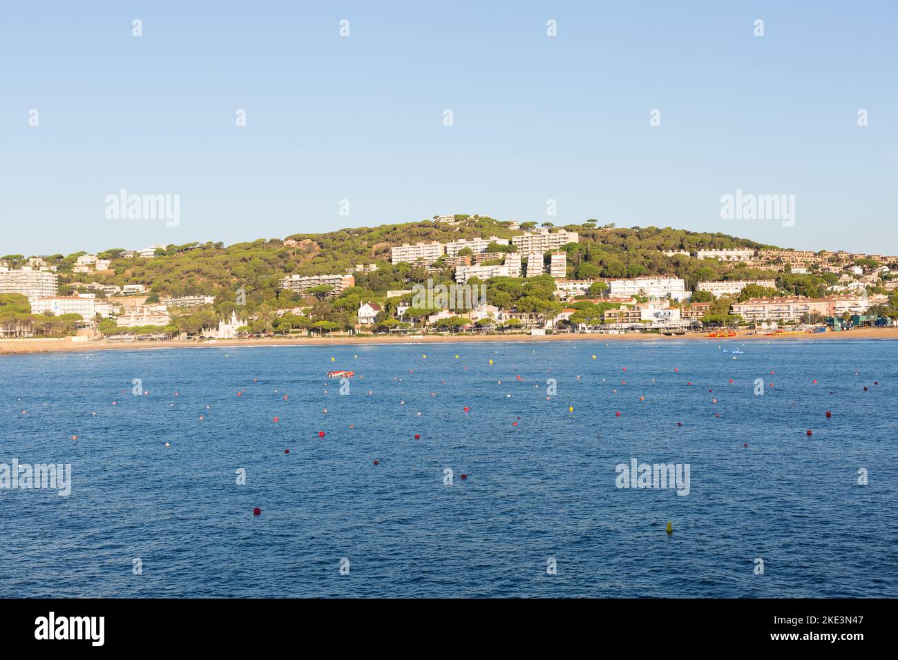 S'Agaro beach on the Catalan Costa Brava in Girona, Spain Stock Photo ...