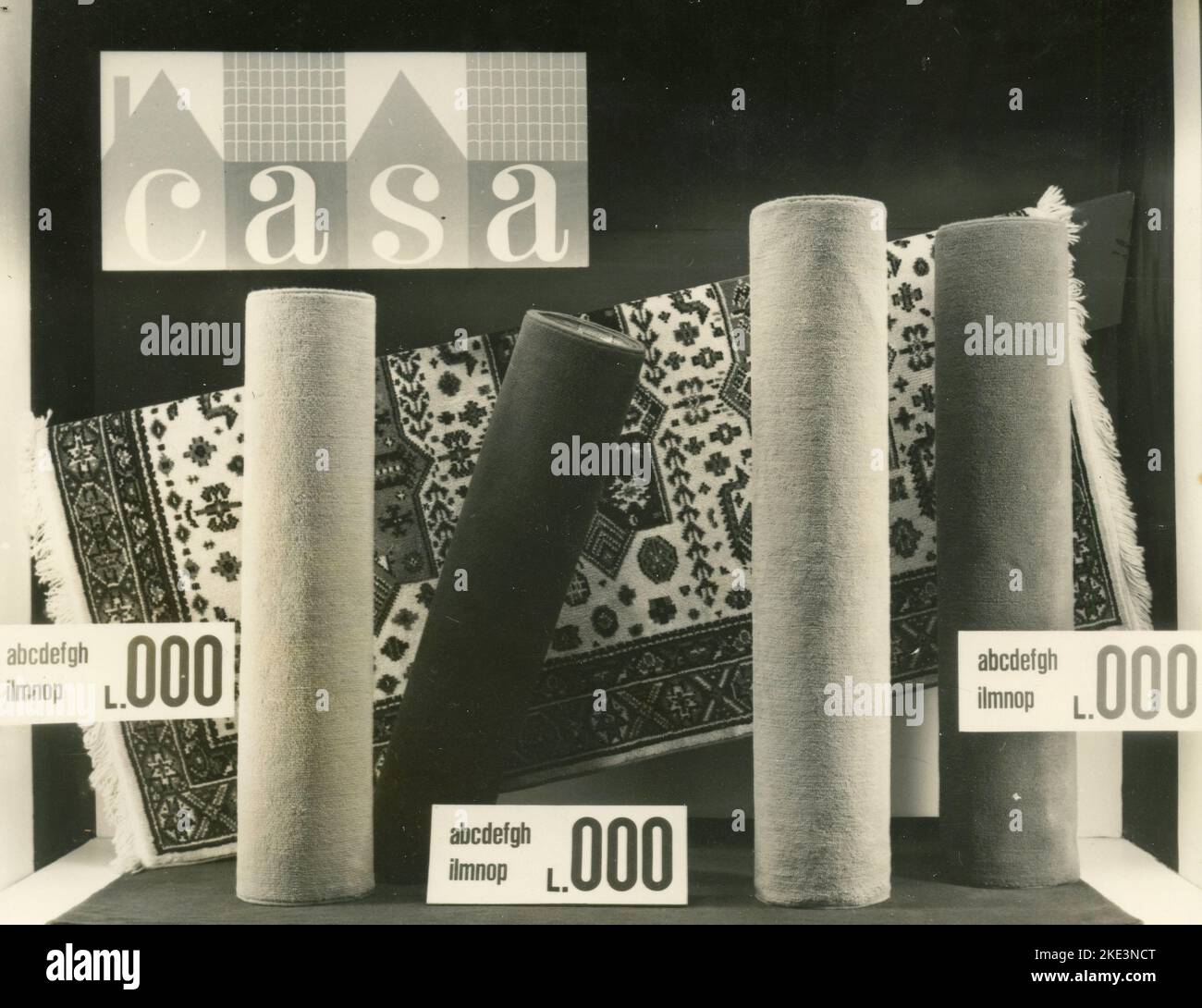 Italian department store Standa advertisement carpets, Italy 1960s ...