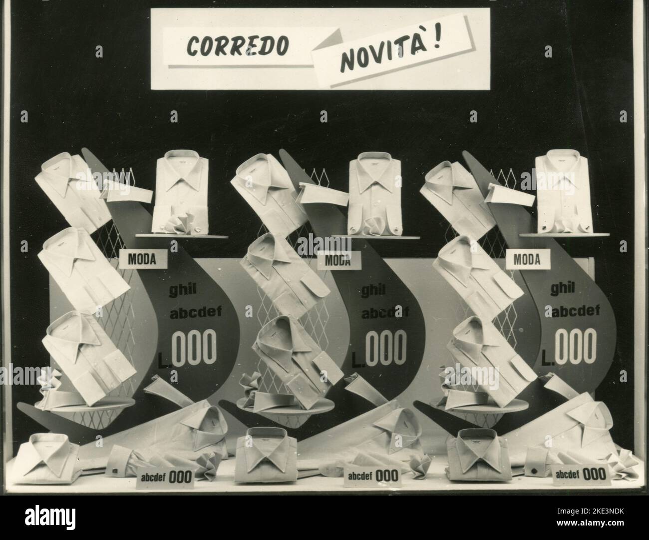 Italian department store Standa advertisement man's shirts, Italy 1960s ...