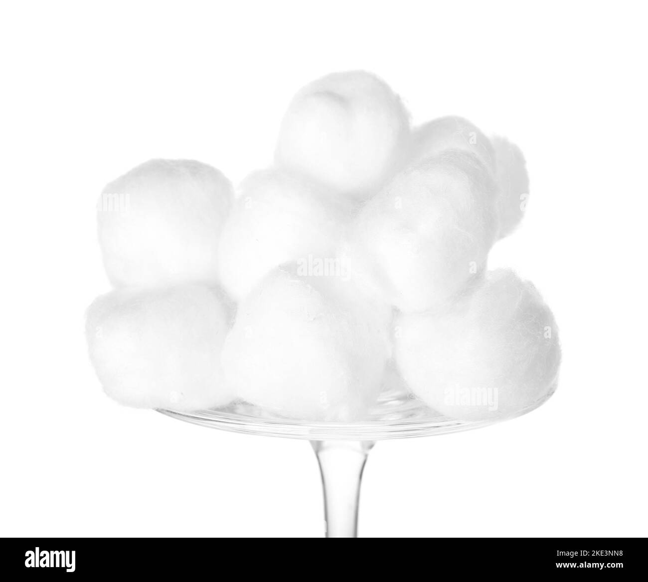 Heap of soft cotton balls isolated on white background Stock Photo - Alamy