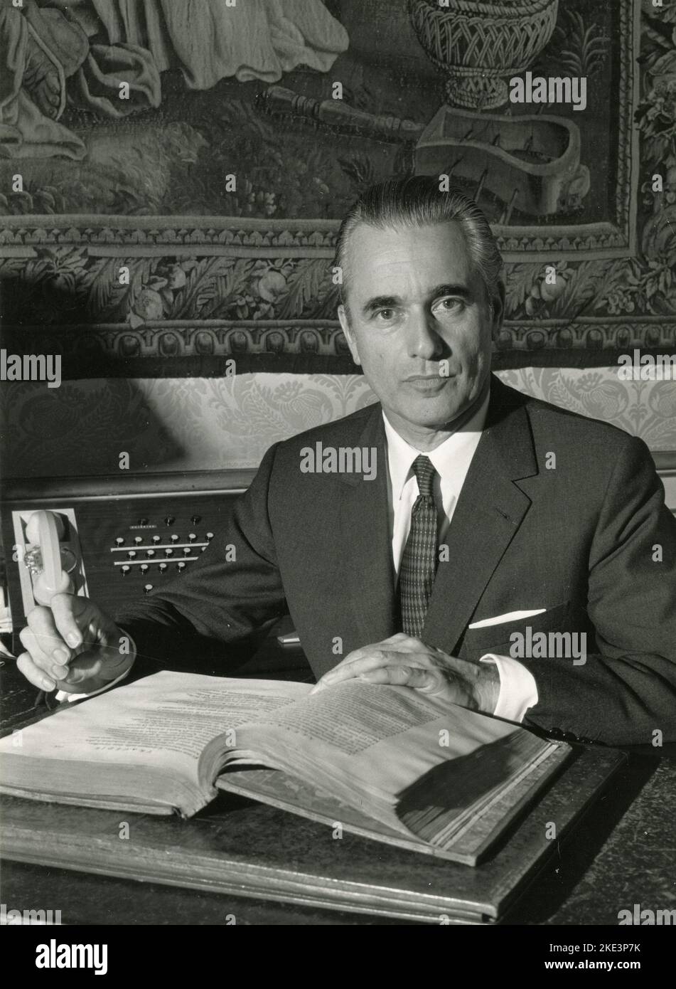 French politician and Prime Minister Jacques Chaban-Delmas, Paris ...
