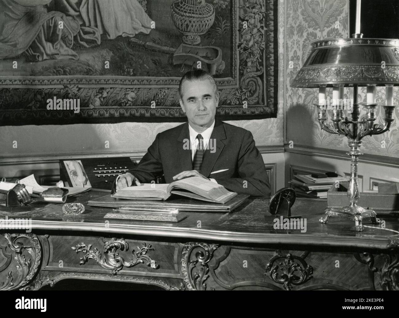 French politician and Prime Minister Jacques Chaban-Delmas, Paris ...