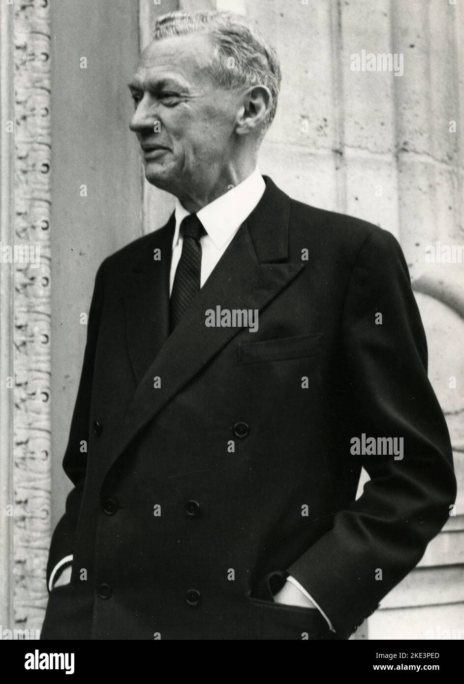 French politician and Prime Minister Maurice Couve de Murville, Paris ...