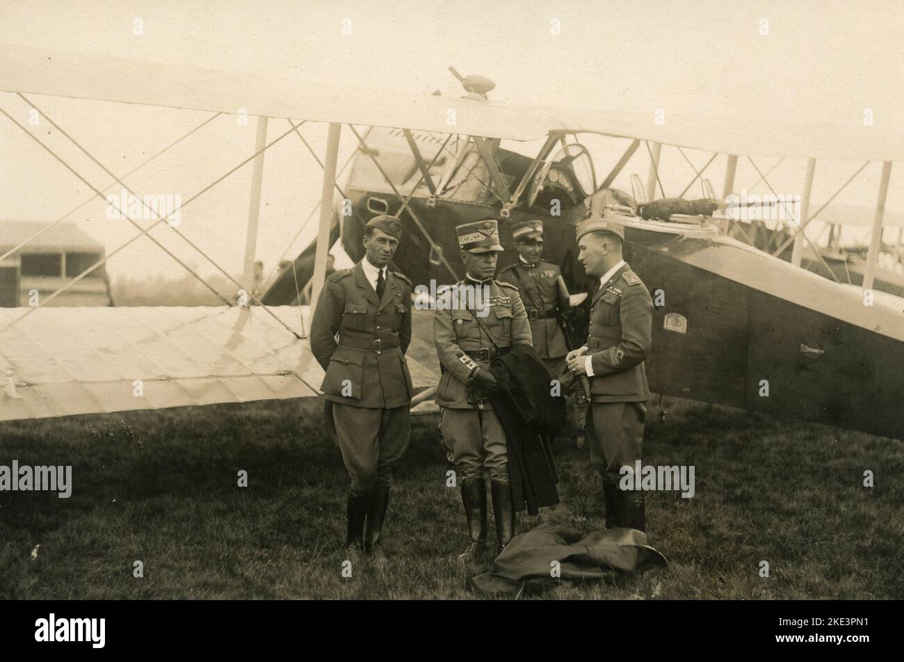Italian general Giovanni Cattaneo visiting the Cameri airfield, Italy ...