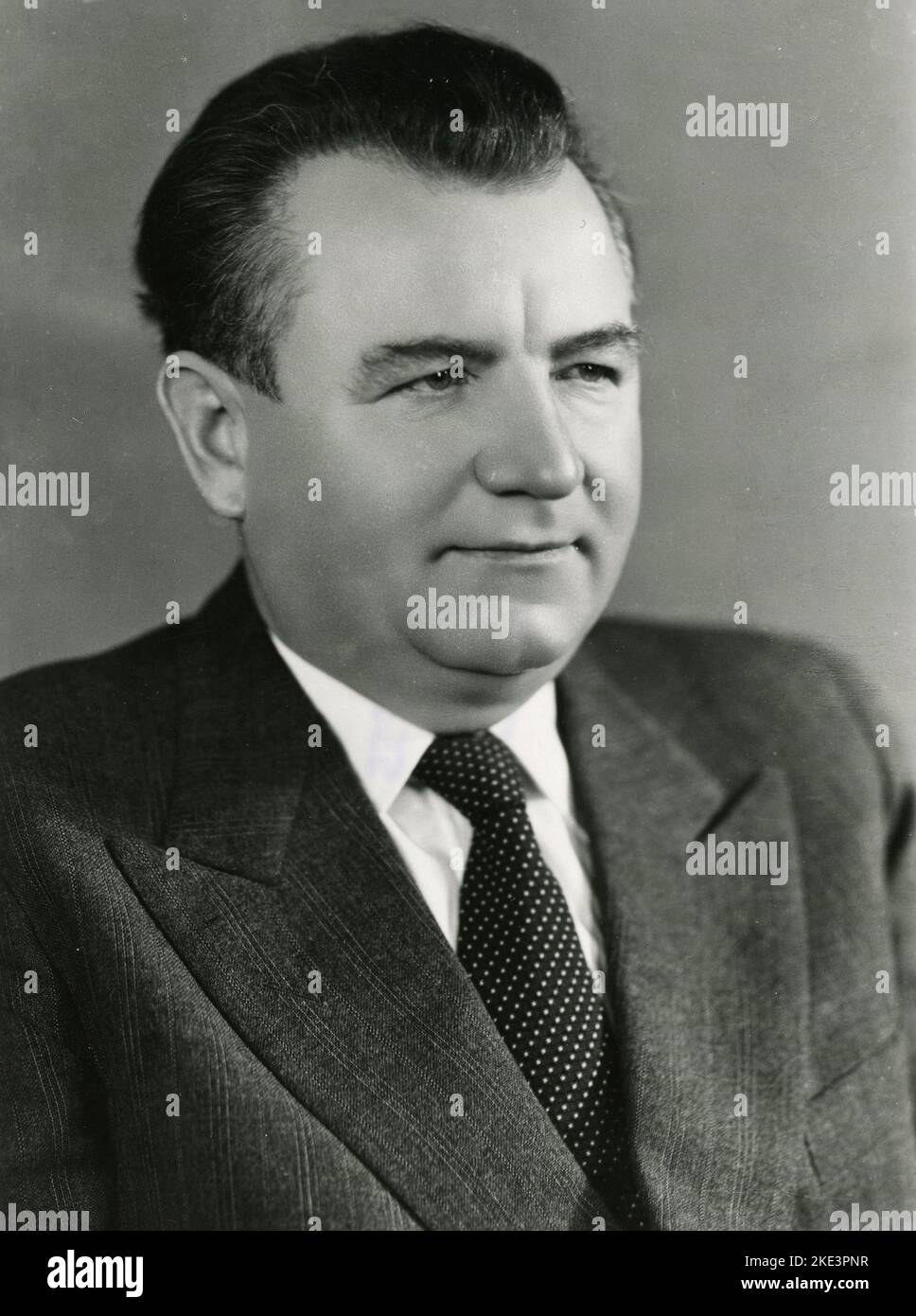 Portrait of Klement Gottwald, President of the Czechoslovakia Republic ...