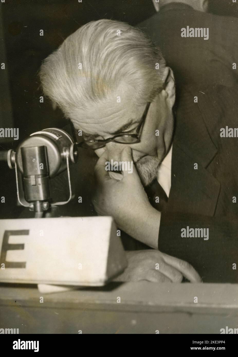 French politician and Prime Minister Paul Ramadier, Paris, France 1946 ...