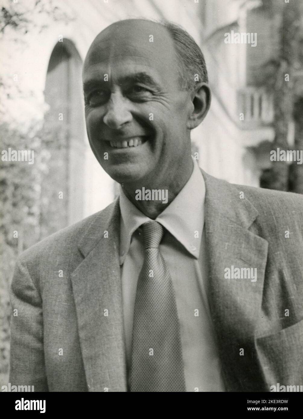 Portrait of Italian physicist Enrico Fermi, winner of Nobel Prize ...