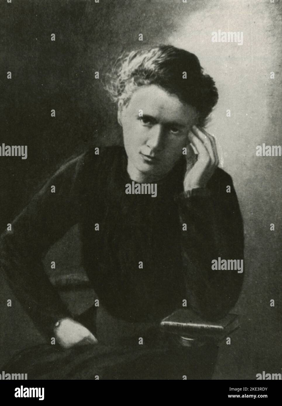 Portrait of Polish-French physicist Marie Curie, winner of Nobel Prize ...