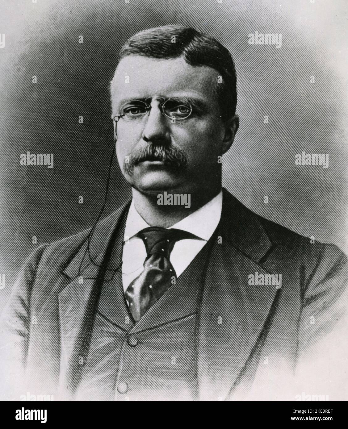 Portrait of American President Theodore Roosevelt, USA 1900s Stock ...