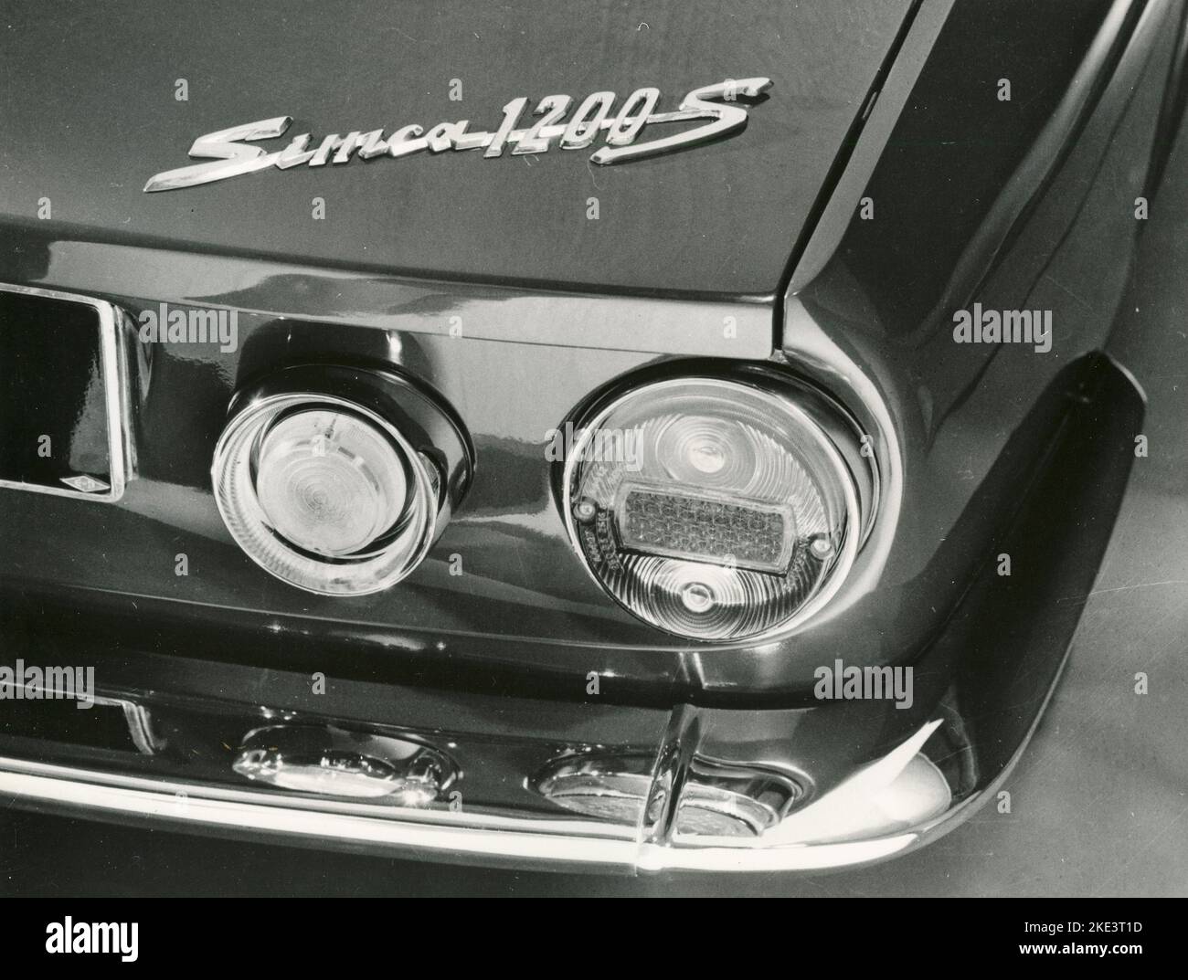 Simca 1200 S Coupé Bertone car detail , Italy 1967 Stock Photo - Alamy