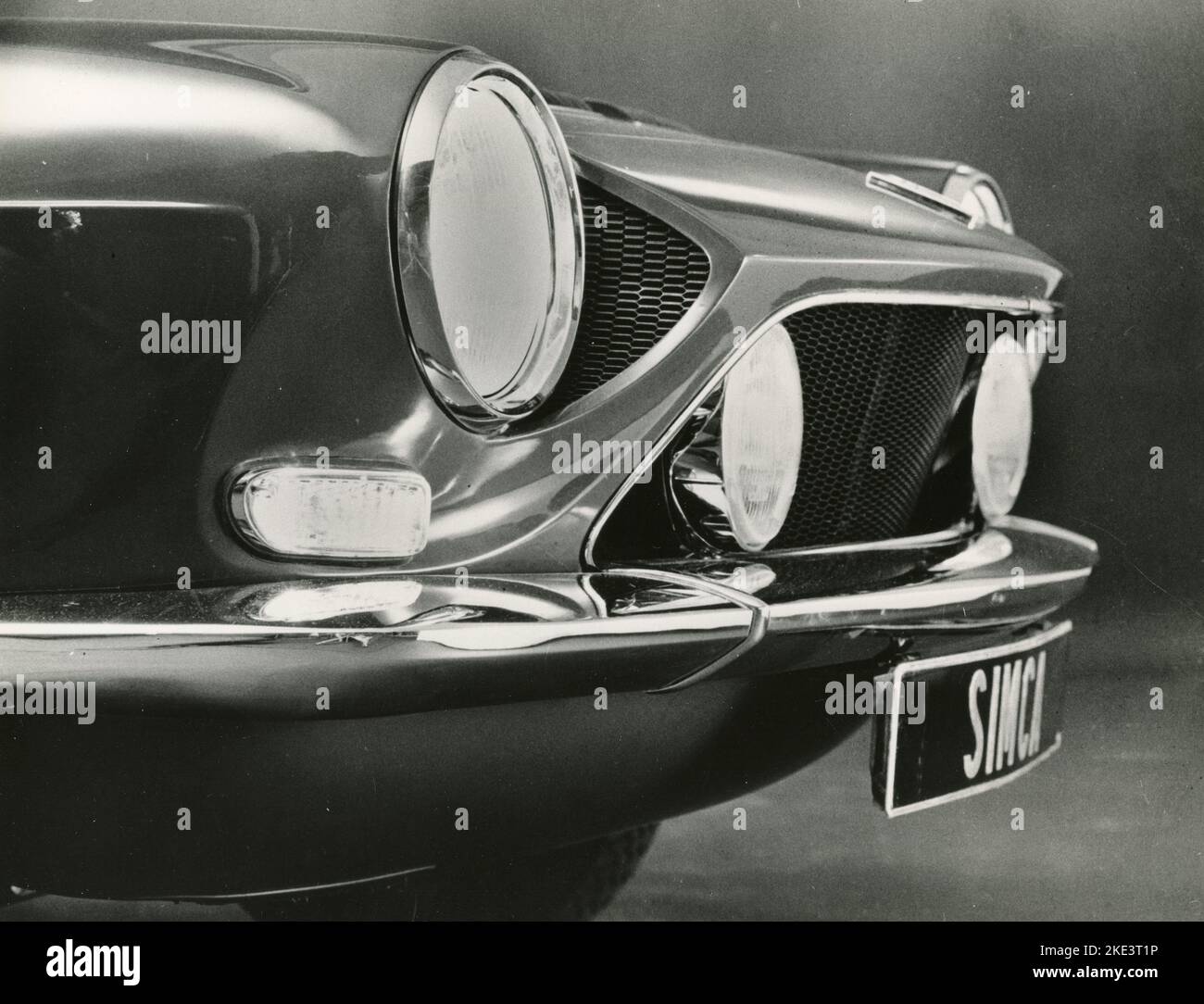 Simca 1200 S Coupé Bertone car detail , Italy 1967 Stock Photo - Alamy