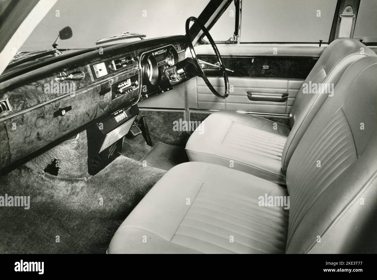 Inside view of Vauxhall Viscount car, UK 1968 Stock Photo - Alamy