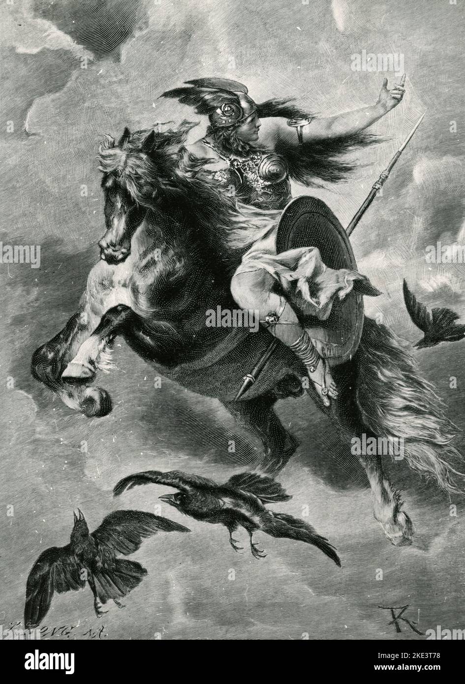 The Ride of the Valkyrie, illustration, Germany 1930s Stock Photo - Alamy
