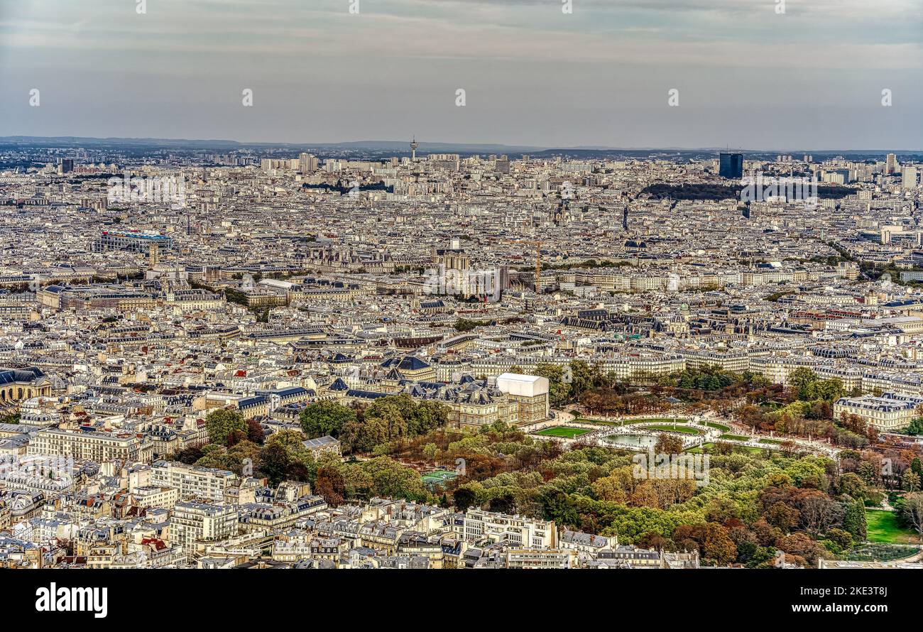 Panoramic view of Paris Stock Photo - Alamy