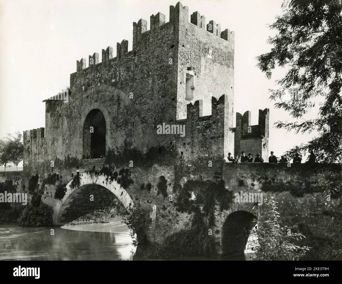 View of Nomentano bridge, Rome, Italy 1900s Stock Photo - Alamy