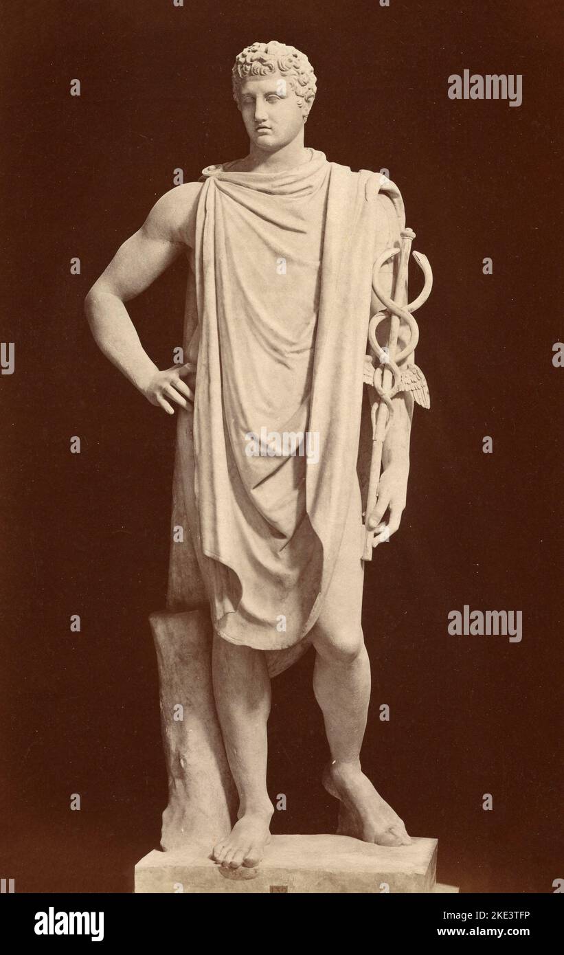Roman God Mercury Statue