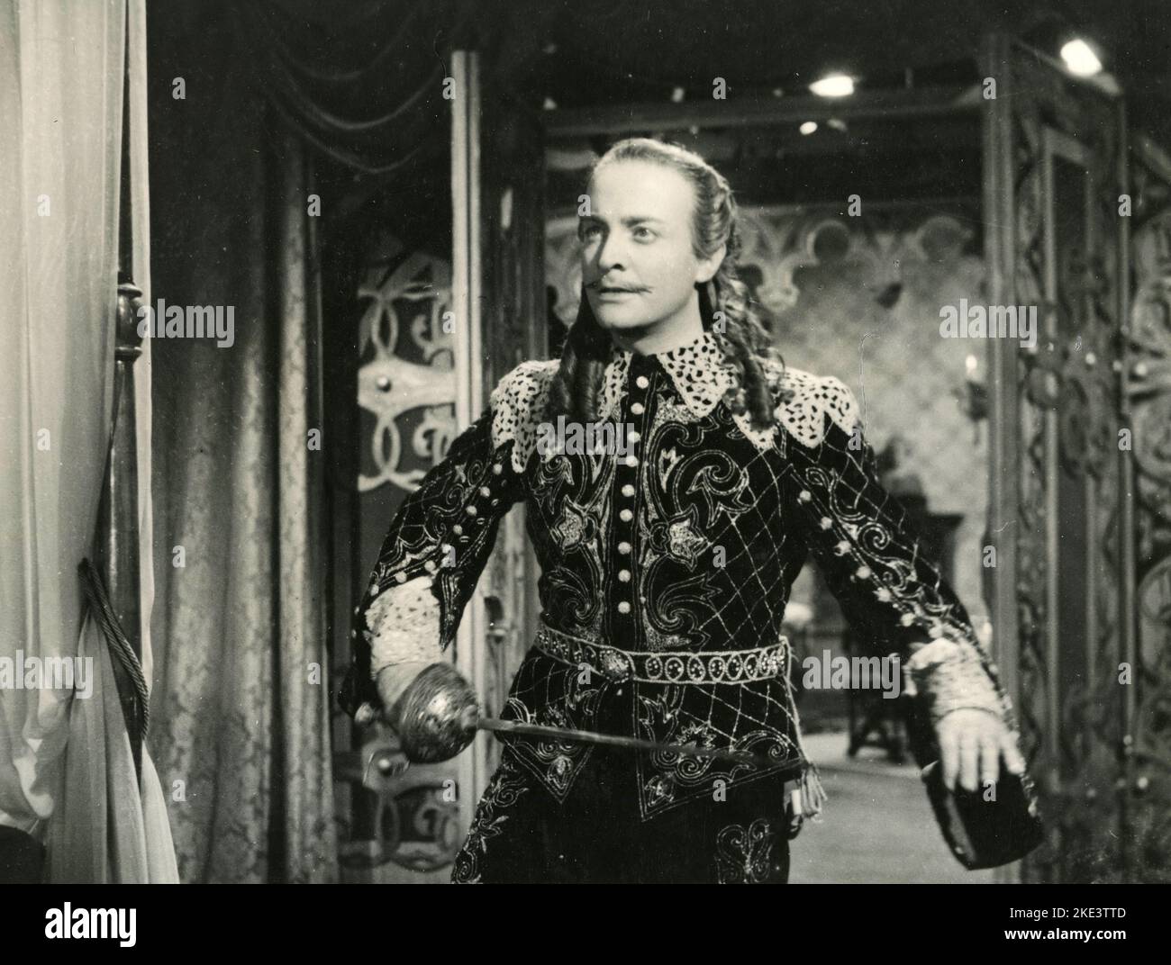 Italian actor Rossano Brazzi in the movie Capitan Fracassa, Italy 1958 ...